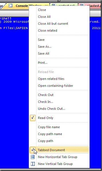 Docking Windows And Tabbed Views Sapien Blog 